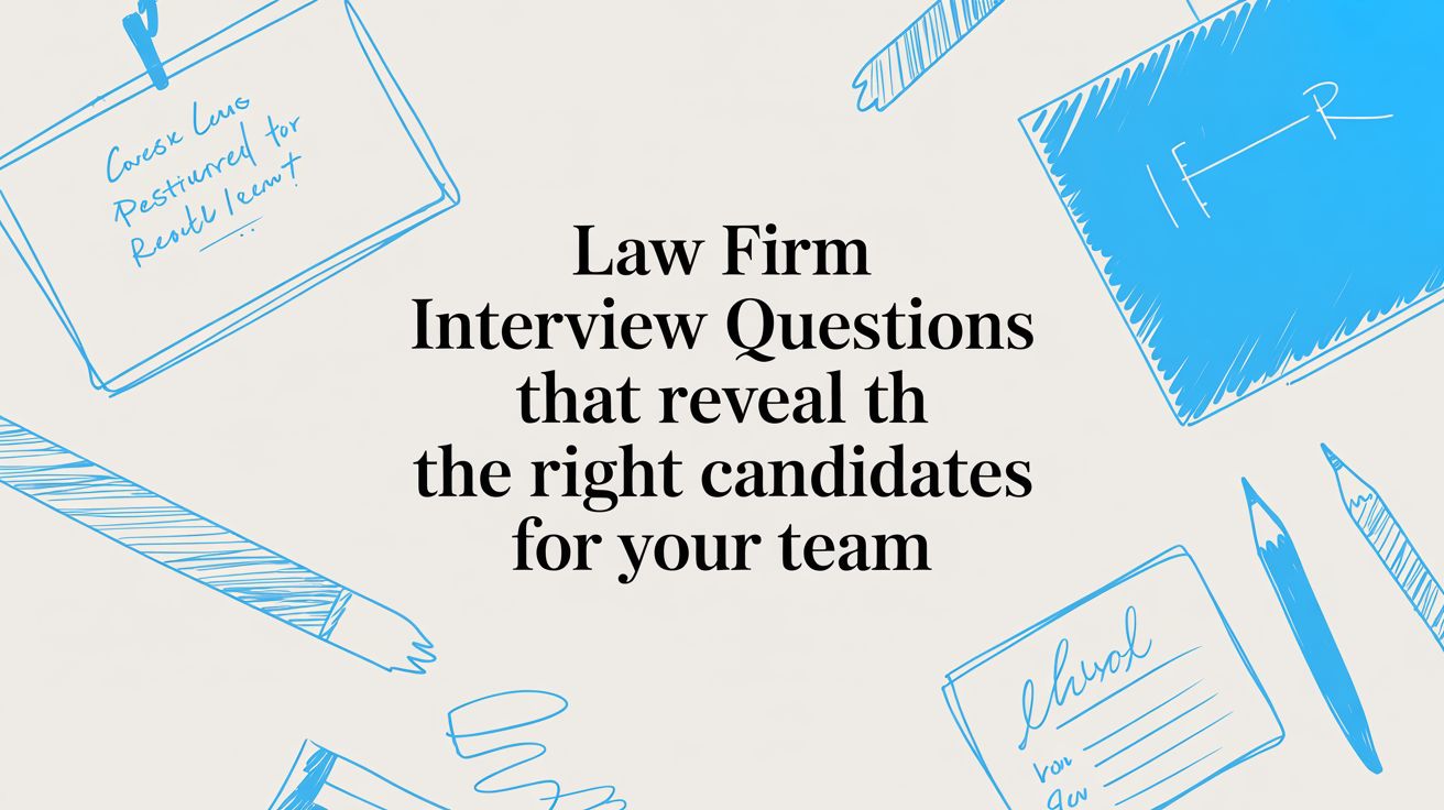 Law Firm Interview Questions That Reveal the Right Candidates for Your Team